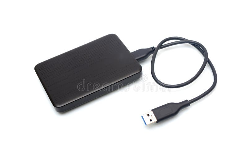 External Hard Disk Drive Isolated on White Stock Photo - Image of ...