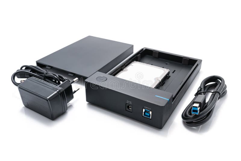 External hard drive stock photo. Image of isolated, media - 154169342