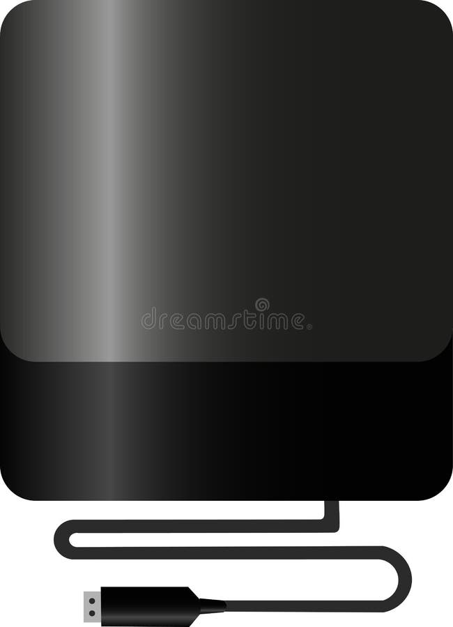External Hard Drive. Electronic Memory. Detail for a Computer Stock ...