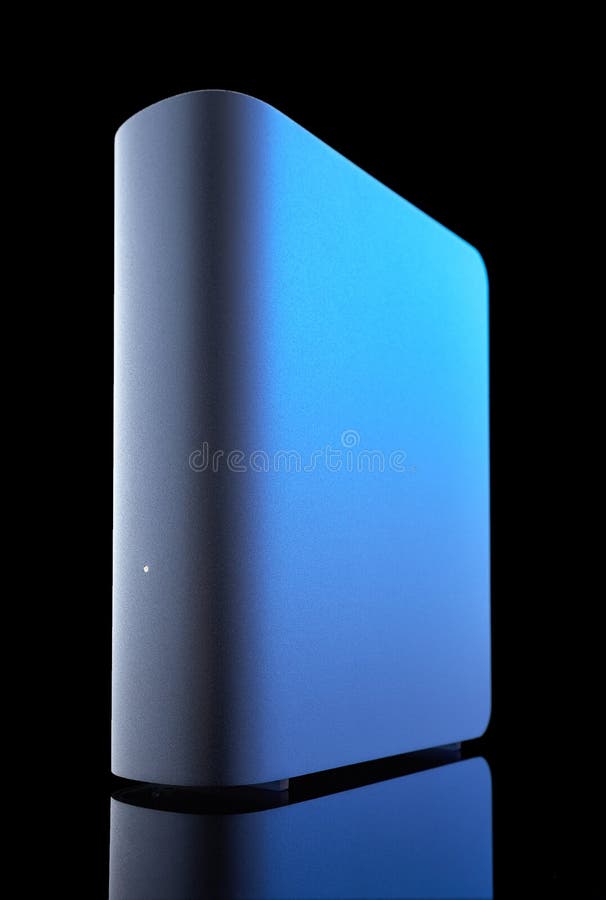 Grey External Hard Drive with Usb Cable Stock Photo - Image of device ...
