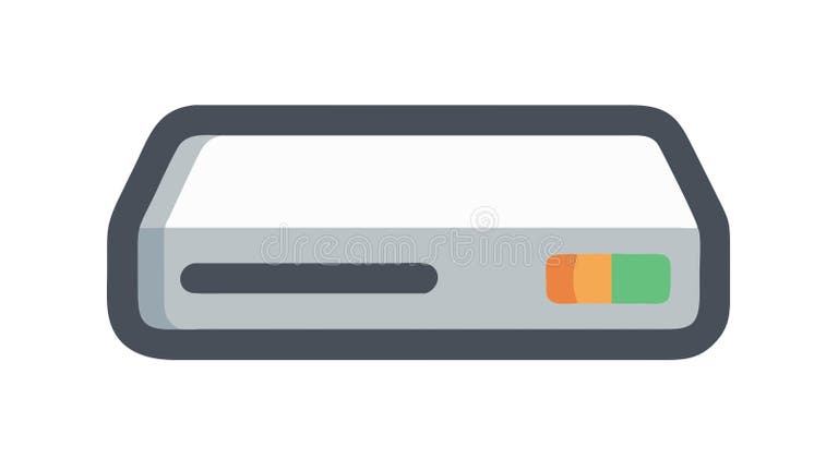 External Hard Drive Icon: Data Storage Digital Backup, Vector Design ...