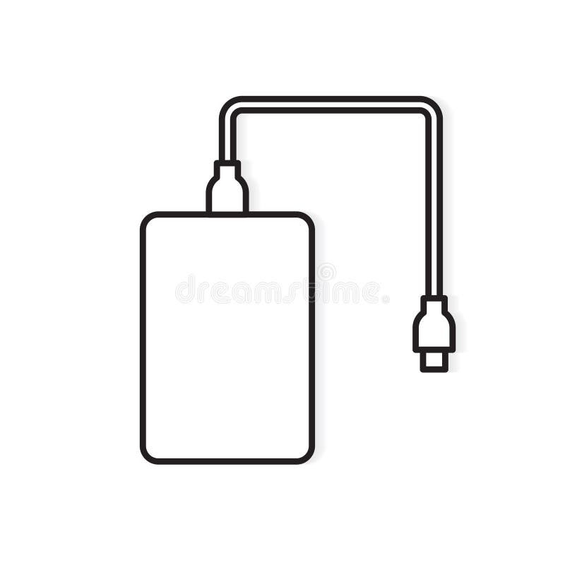 External Hard Drive Icon Stock Illustrations – 1,112 External Hard ...