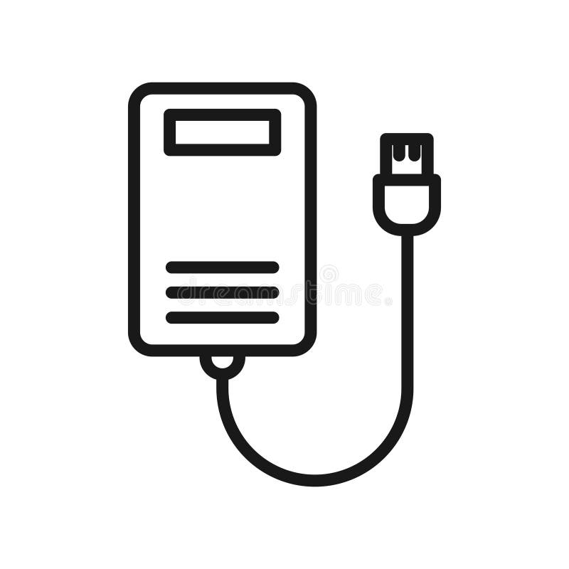 External hard drive icon stock vector. Illustration of technology ...