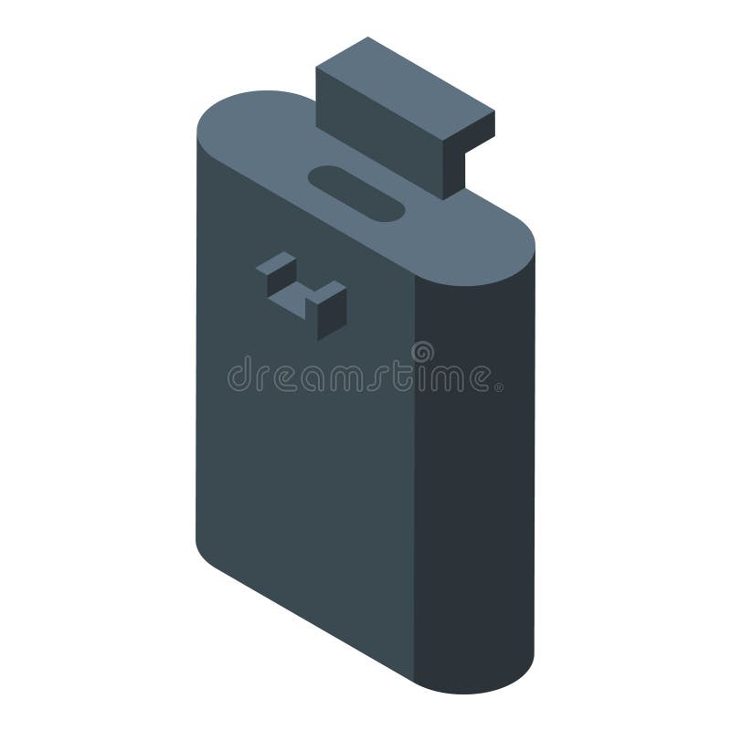 External Hard Drive Using Usb Cable for Connection Isometric View Stock ...