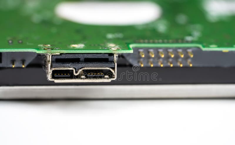 The External Hard Disk Drive Connection at the Back for Connecting To a ...