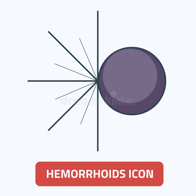 External Hemorrhoids Icon Vector Illustration EPS 10 Stock Vector ...