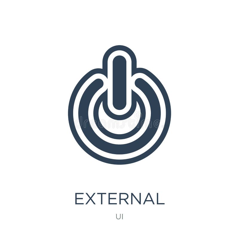 External Icon in Trendy Design Style. External Icon Isolated on White ...