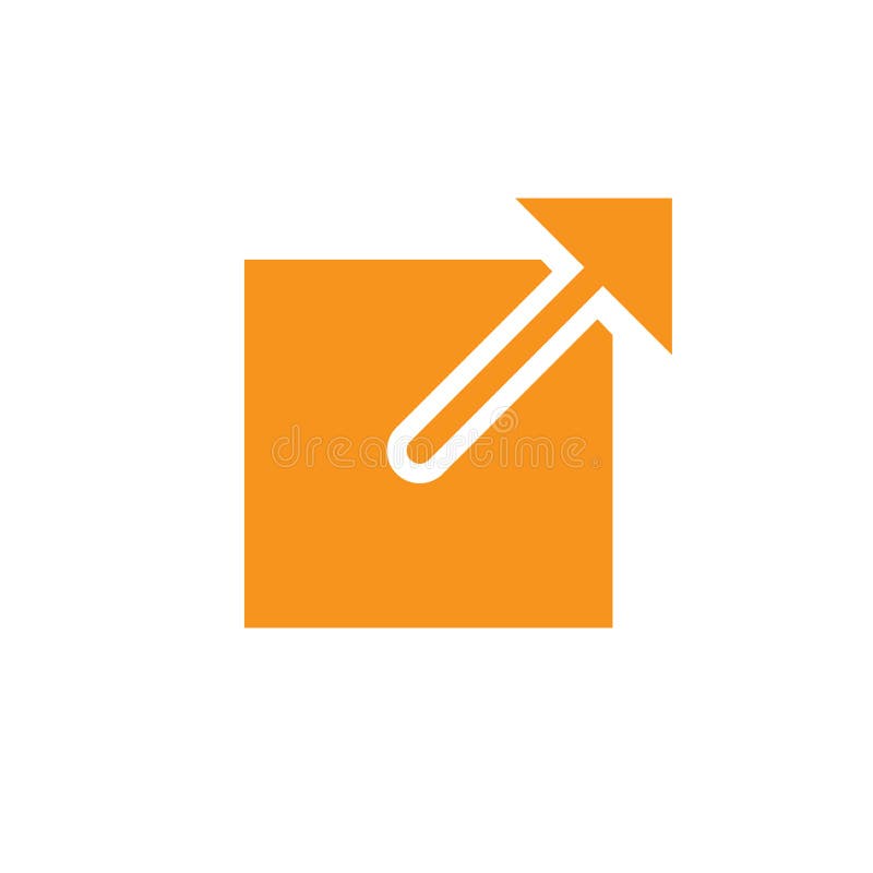 External Link Icon with Arrow External Website Link Stock Vector ...