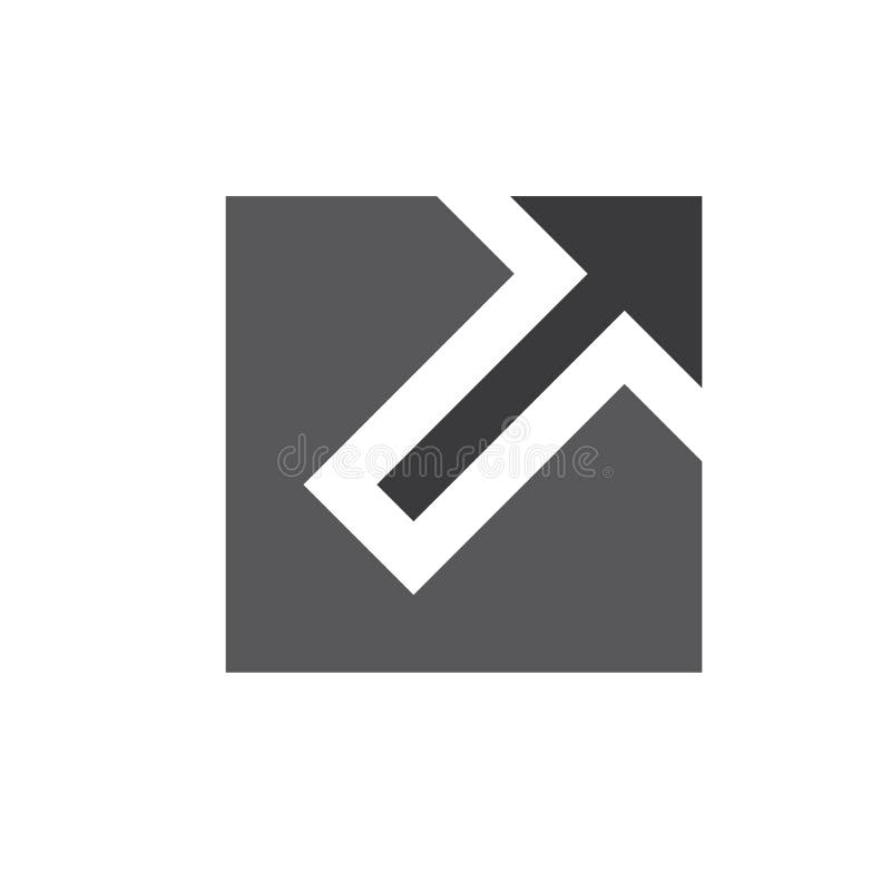 External Link Icon Open a New Window in a UX UI App Stock Vector ...