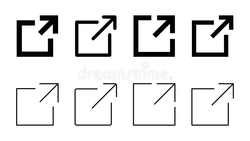 External Link Icon . Link Icon Vector. Hyperlink Symbol Stock Vector ...