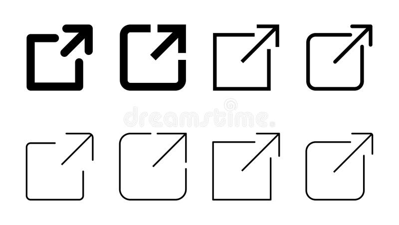 External Link Icon . Link Icon Vector. Hyperlink Symbol Stock ...