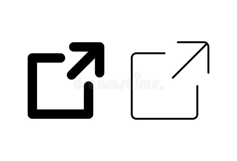 External Link Icon . Link Icon Vector. Hyperlink Symbol Stock Vector ...