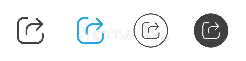 External Link Icon Simple Outline Vector Logo Stock Vector ...