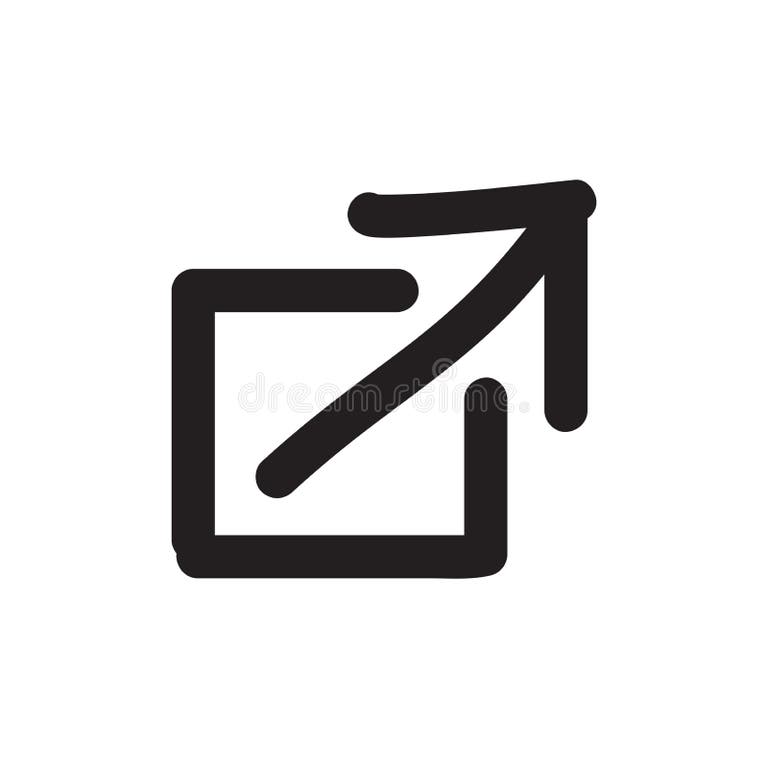 External Link Icon for UI or UX Web & Mobile Applications Stock Vector ...