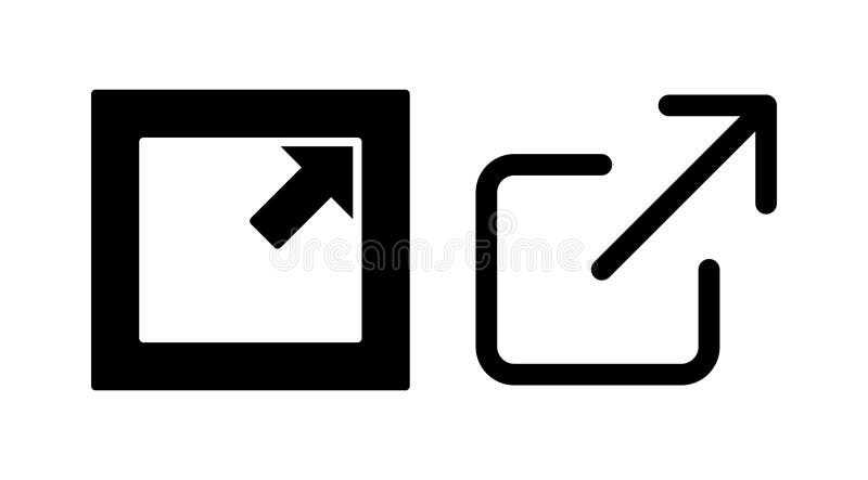 External Link Icon . Hyperlink Chain Symbol. Download, Share Stock ...