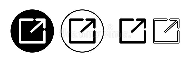 External Link Icon. Link Icon Vector Stock Illustration - Illustration ...