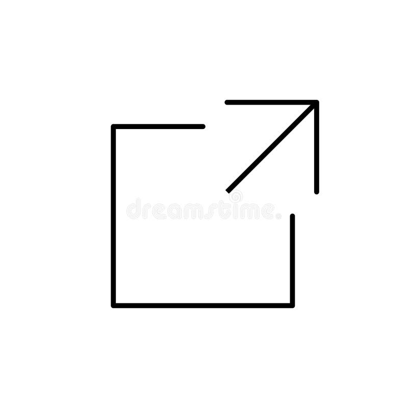 External Link Icon. Link Vector. Hyperlink Symbol Stock Vector ...