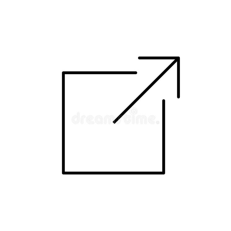 External Link Icon. Link Vector. Hyperlink Symbol Stock Vector ...