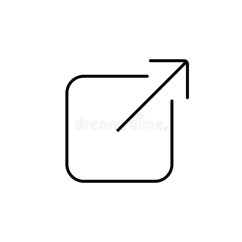 External Link Icon. Link Icon Vector Stock Vector - Illustration of ...