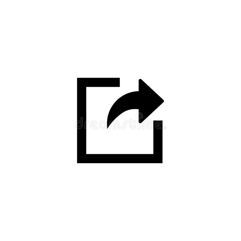 External Share Icon , Solid Logo Illustration, Pictogram I Stock ...