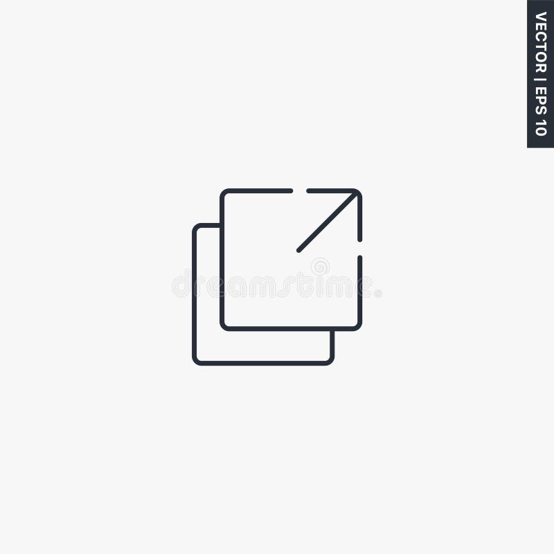 External Link, Linear Style Sign for Mobile Concept and Web Design ...