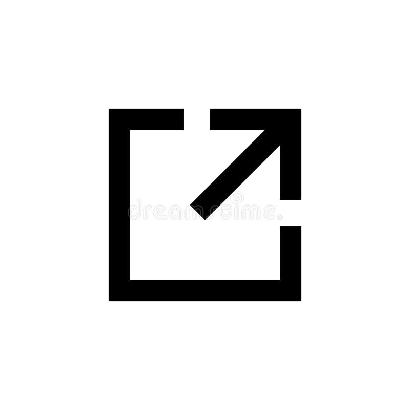 External Link Symbol Vector Icon. Link Icon Isolated on White ...