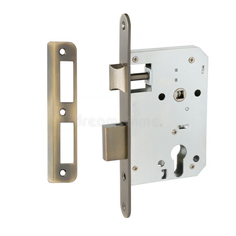 External Mortise Lock with a Rectangular Bolt and a Latch in Bronze ...