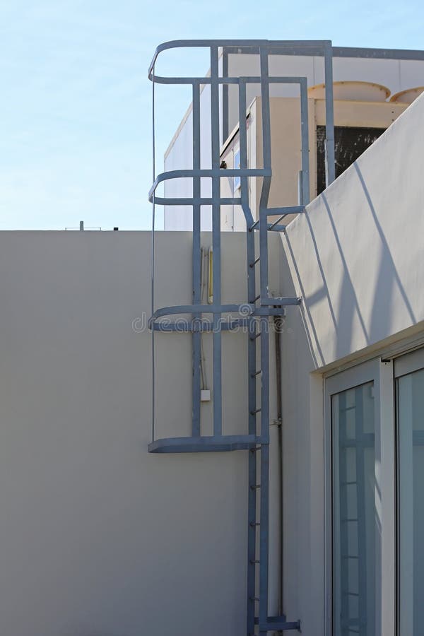 External Mount Ladder stock photo. Image of metal, cage - 54917778