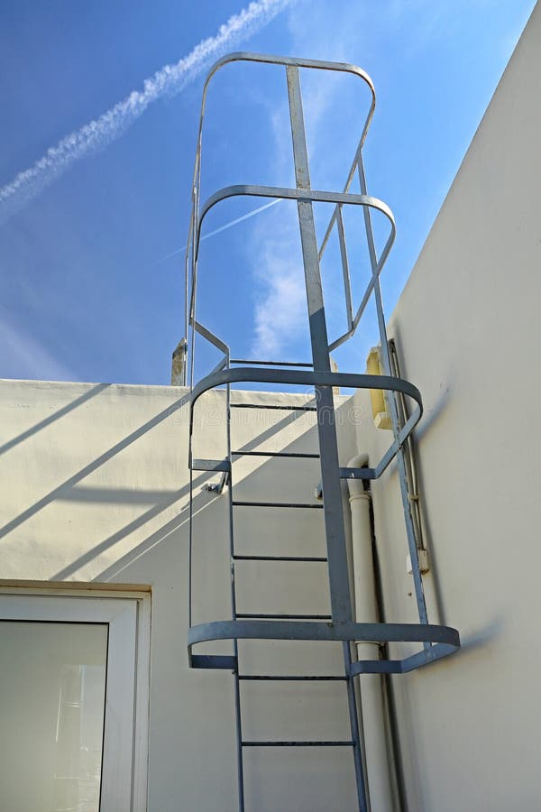 External Mount Roof Ladder stock photo. Image of metal - 288679490