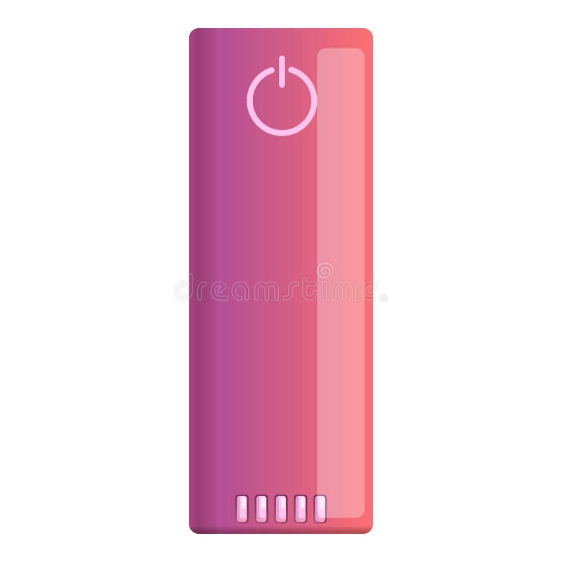External Power Bank Icon, Cartoon Style Stock Vector - Illustration of ...