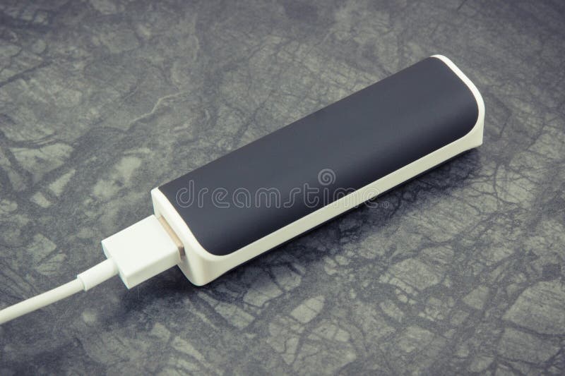 External Powerbank Using To Charging Empty Battery of Smartphone Stock ...