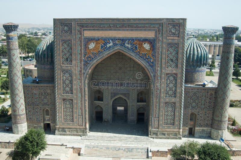 The Architecture of Ancient Samarkand Stock Photo - Image of religion ...