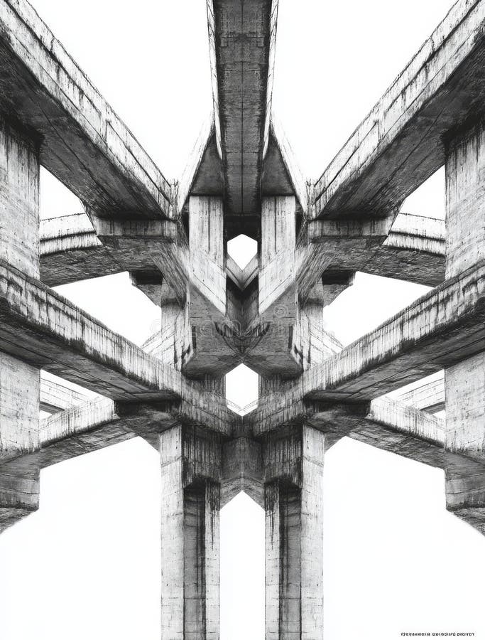 The External Sight of a Concrete Building Structure in the Midst of ...