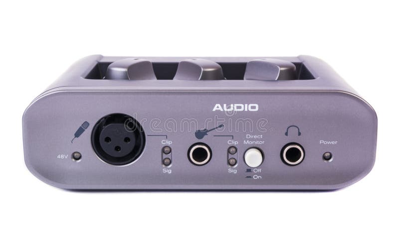External Sound Card for PC stock photo. Image of extension - 63454608
