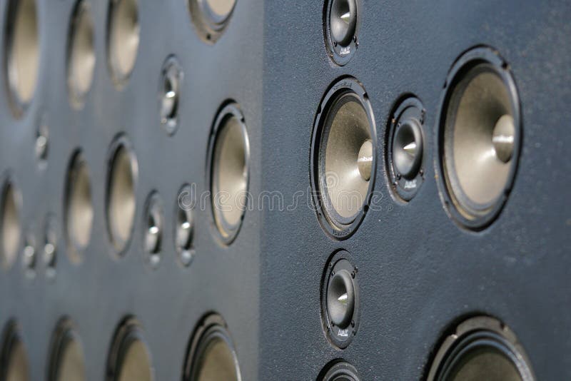 External Sound System Enclosure Stock Photo - Image of metal, system ...