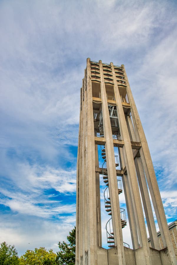 External Stairs To the Top of Observation Tower Stock Photo - Image of ...
