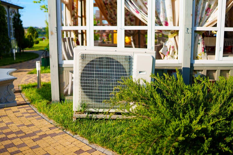 The External Unit of the Air Conditioner for Cooling the Air in the ...
