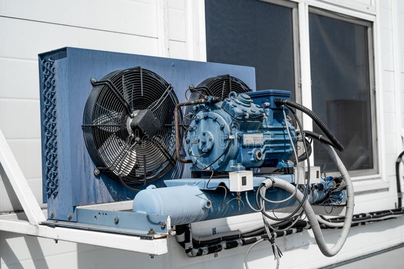 External Unit of Commercial Air Conditioning and Ventilation System ...