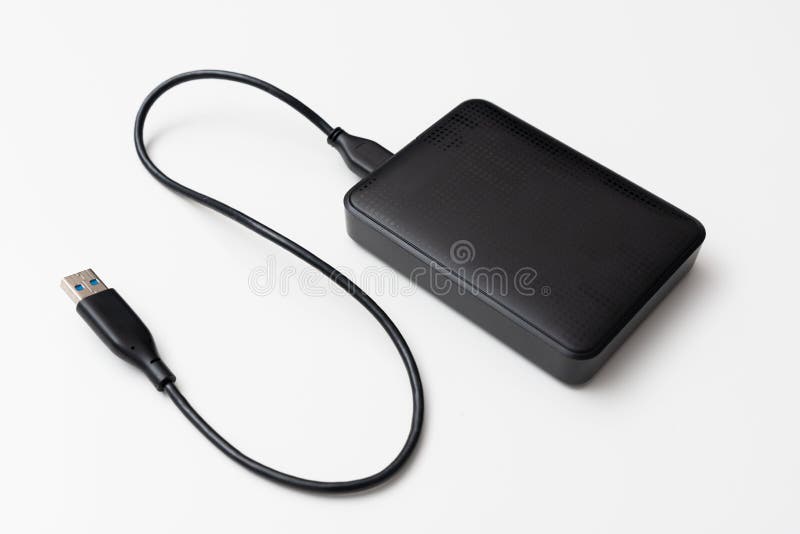 External USB Disk, Hard Disk Drive, Storage Device Stock Photo - Image ...