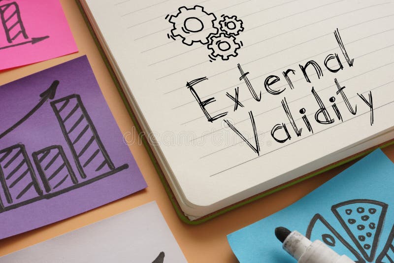External Validity is Shown on the Business Photo Using the Text Stock ...
