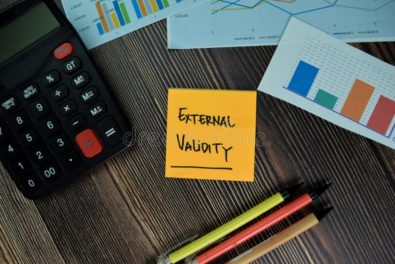 External Validity Write on Sticky Notes Isolated on Office Desk Stock ...