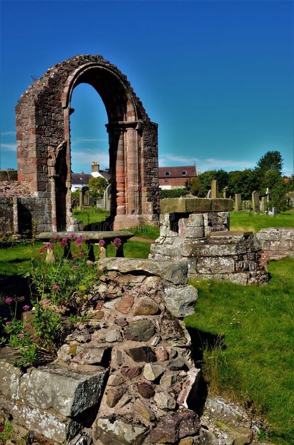 Landmarks of Scotland - Coldingham Priory Stock Image - Image of ...