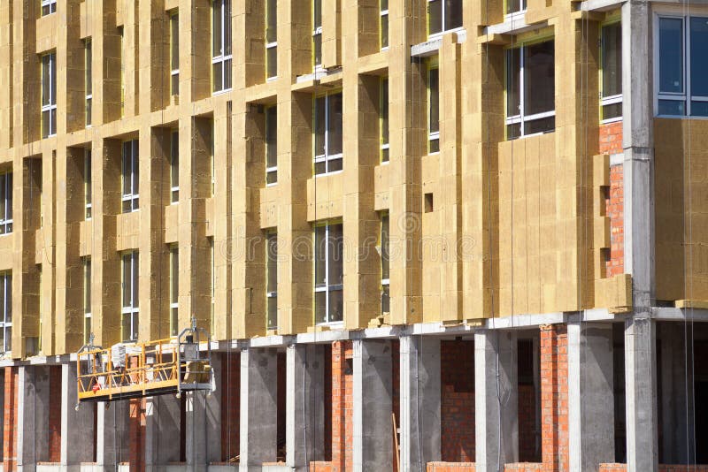 Energy Efficiency House Wall Renovation for Energy Saving. Exterior ...