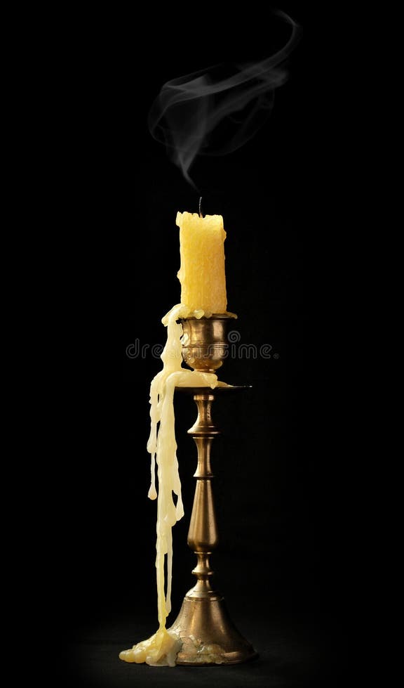Extinct Candle stock image. Image of death, prayer, beeswax - 8707329