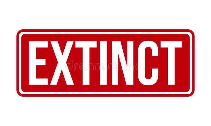 Extinct Rubber Stamp Seal Vector Stock Illustration - Illustration of ...