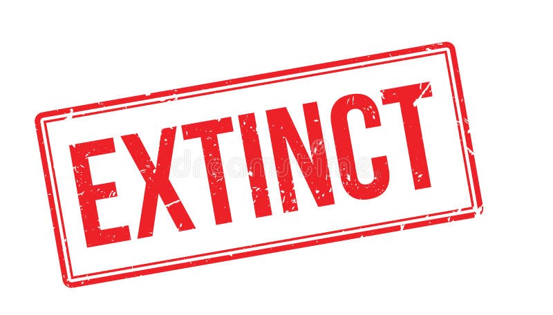 Extinct rubber stamp stock vector. Illustration of poacher - 85484706