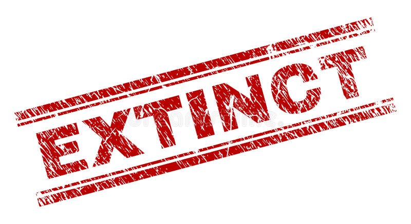 Scratched Textured EXTINCT Stamp Seal Stock Vector - Illustration of ...