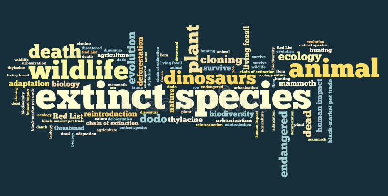 Extinct species stock illustration. Illustration of nature - 46970287