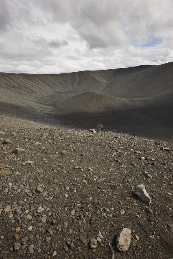 Extinct Volcano Interior Iceland Stock Photo - Image of panoramic ...