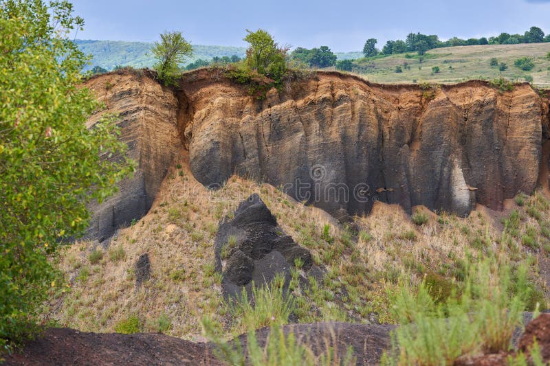 Extinct volcano landscape stock image. Image of magma - 330513481